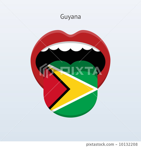 Guyana language. Abstract human tongue. - Stock Illustration [10132208 ...
