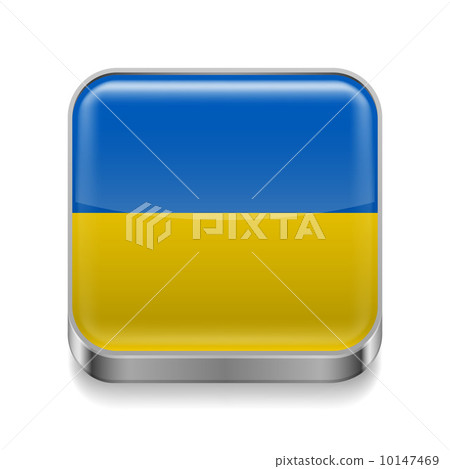 Metal icon of Ukraine - Stock Illustration [10147469] - PIXTA