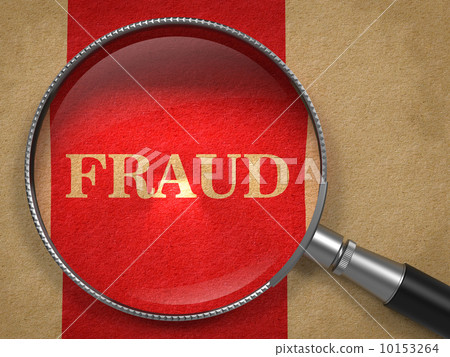Fraud Concept - Magnifying Glass. - Stock Illustration [10153264] - PIXTA