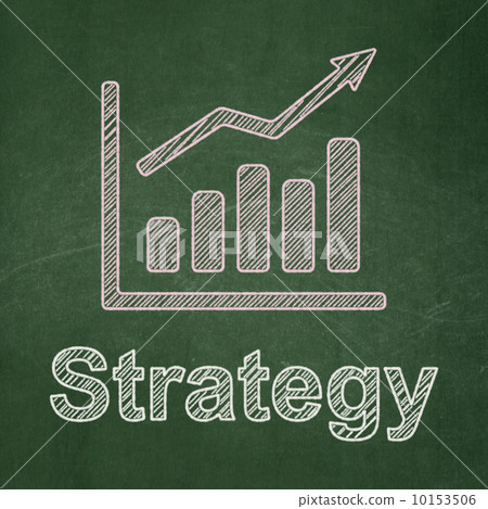 Business concept: Growth Graph and Strategy on... - Stock Illustration ...