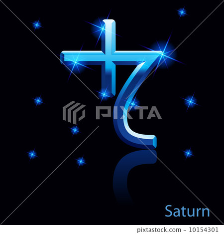 Saturn sign. - Stock Illustration [10154301] - PIXTA