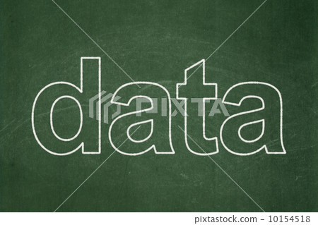 Data concept: Data on chalkboard background - Stock Illustration ...