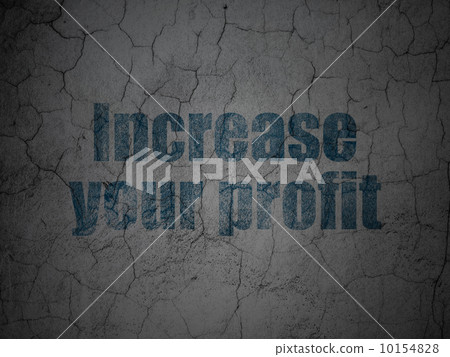 Finance concept: Increase Your profit on grunge... - Stock Illustration ...