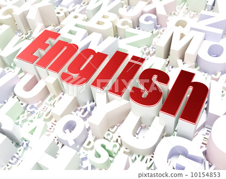 Education concept: English on alphabet background - Stock Illustration ...