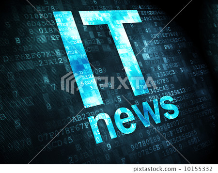 News concept: IT News on digital background - Stock Illustration ...