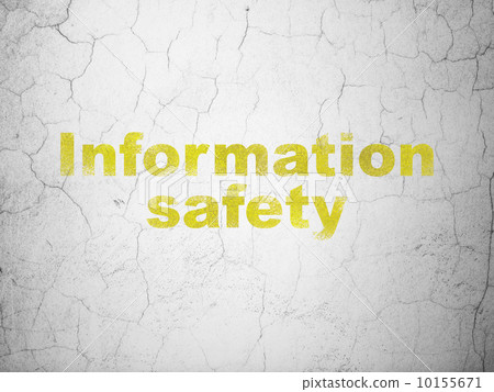 Security concept: Information Safety on wall... - Stock Illustration ...