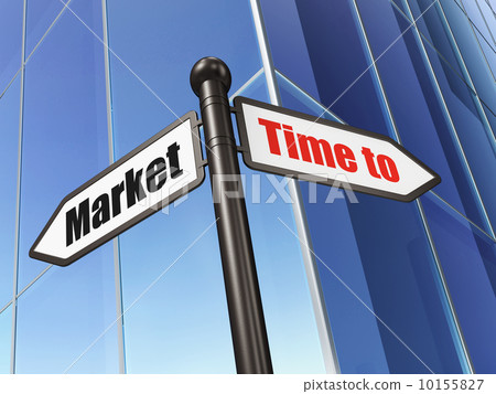 Time concept: sign Time to Market on Building...-插圖素材 [10155827] - PIXTA圖庫