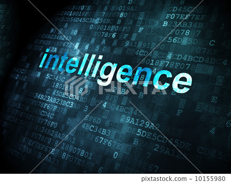 Education concept: Intelligence on digital... - Stock Illustration ...