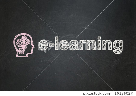 Education concept: Head With Gears and...-插圖素材 [10156027] - PIXTA圖庫