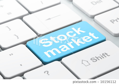Finance concept: Stock Market on computer... - Stock Illustration ...