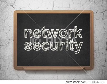 Privacy concept: Network Security on chalkboard...-插圖素材 [10156115] - PIXTA圖庫