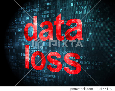 Data concept: Data Loss on digital background - Stock Illustration ...