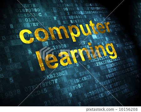 Education concept: Computer Learning on digital... - Stock Illustration ...