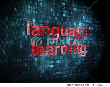 Education concept: Language Learning on digital...-插圖素材 [10156295 ...