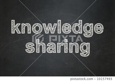 Education concept: Knowledge Sharing on... - Stock Illustration ...