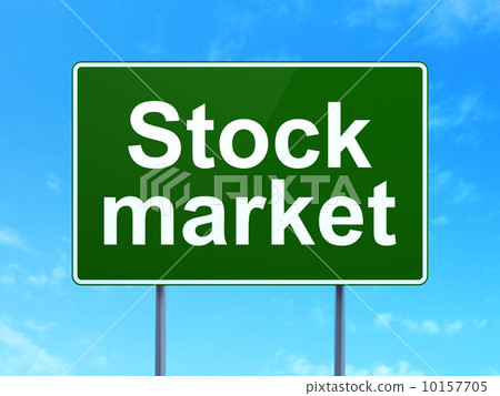Business concept: Stock Market on road sign... - Stock Illustration ...