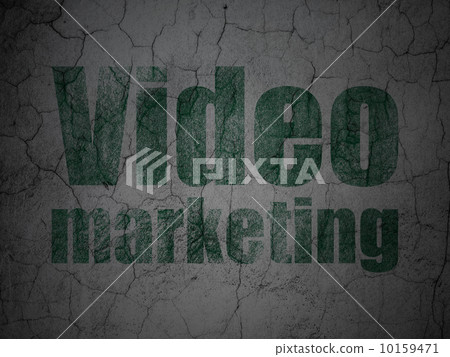 Business concept: Video Marketing on grunge... - Stock Illustration ...