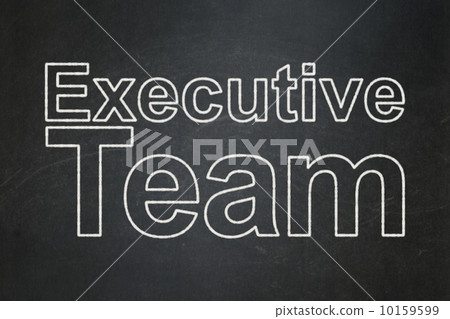 Business concept: Executive Team on chalkboard... - Stock Illustration ...