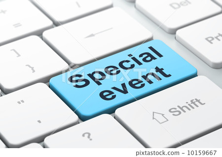 Finance concept: Special Event on computer... - Stock Illustration ...