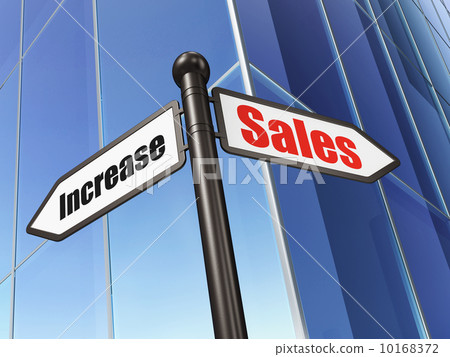 Marketing concept: sign Sales Increase on... - Stock Illustration ...