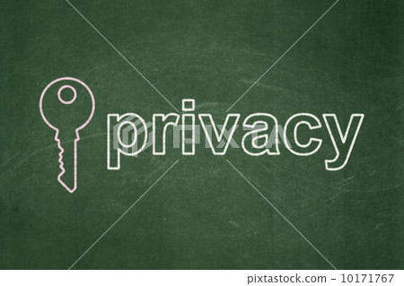 Privacy concept: Key and Privacy on chalkboard... - Stock Illustration ...