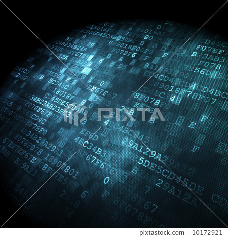 Technology concept: hex-code digital background - Stock Illustration [10172921] - PIXTA