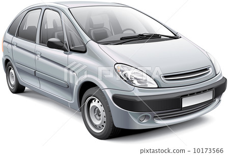 French Compact MPV - Stock Illustration [10173566] - PIXTA