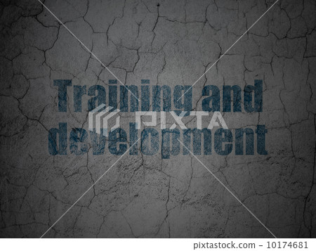 Education concept: Training and Development on... - Stock Illustration ...