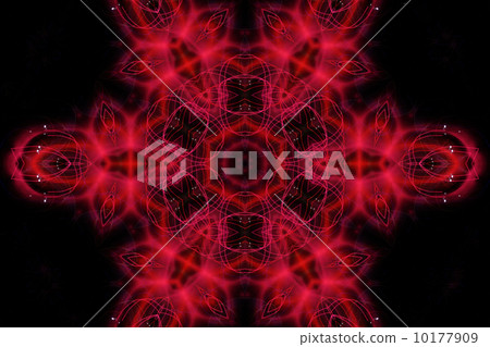 Abstract red light pattern on black - Stock Illustration [10177909] - PIXTA