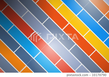 Abstract Retro Vector Colorful Brick Background - Stock Illustration ...