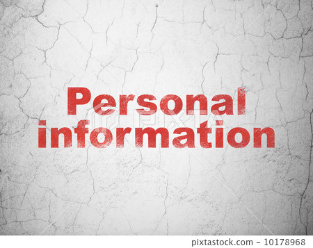Protection concept: Personal Information on... - Stock Illustration ...