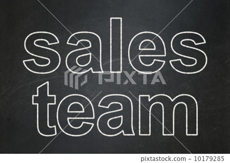 Advertising concept: Sales Team on chalkboard... - Stock Illustration ...