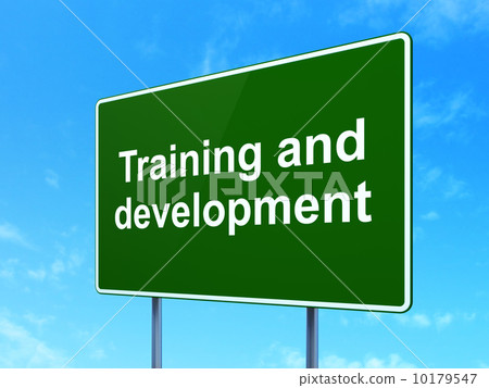 Education concept: Training and Development on... - Stock Illustration ...