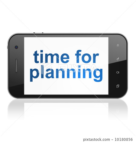 Timeline concept: Time for Planning on smartphone - Stock Illustration ...