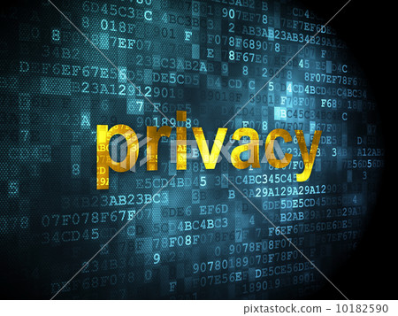 Security concept: Privacy on digital background - Stock Illustration ...