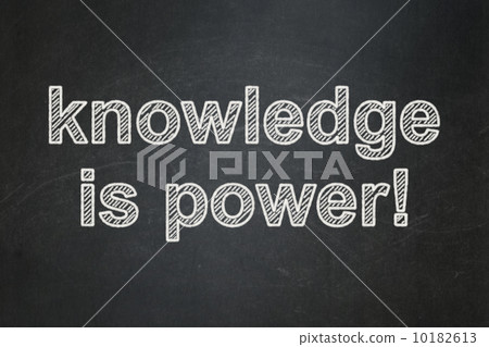 Education concept: Knowledge Is power! on... - Stock Illustration ...
