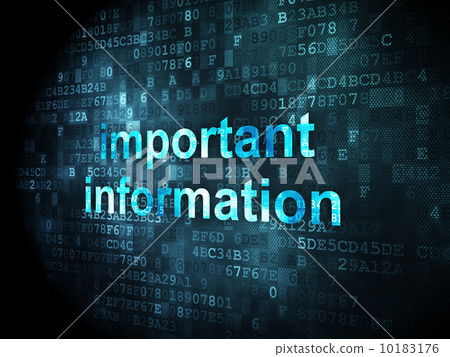 Information concept: Important Information on... - Stock Illustration ...