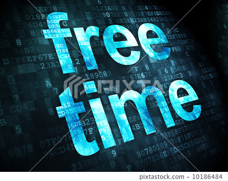 Free Time on digital background - Stock Illustration [10186484] - PIXTA