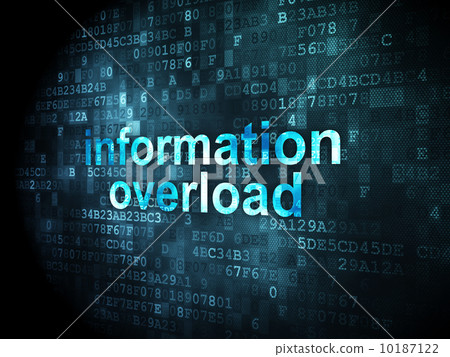 Data concept: Information Overload on digital... - Stock Illustration ...