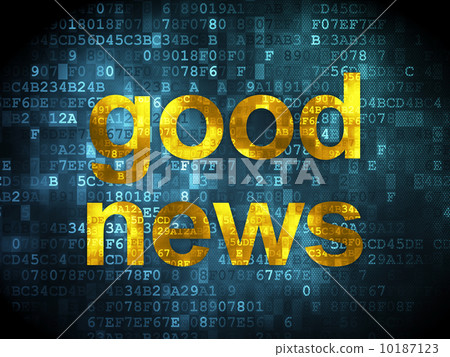 Good News on digital background - Stock Illustration [10187123] - PIXTA