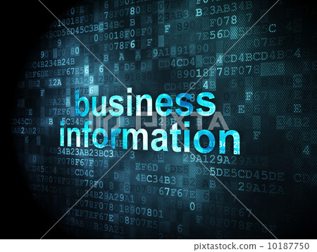 Business Information on digital background - Stock Illustration ...