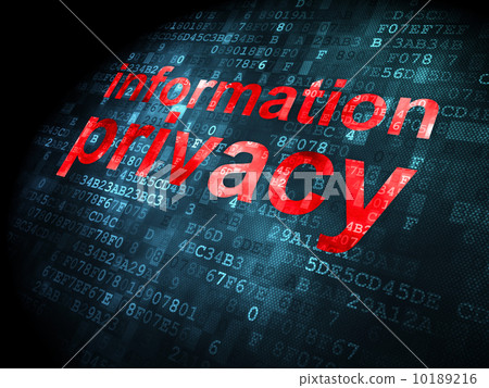 Safety concept: Information Privacy on digital... - Stock Illustration ...