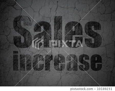 Marketing concept: Sales Increase on grunge... - Stock Illustration ...