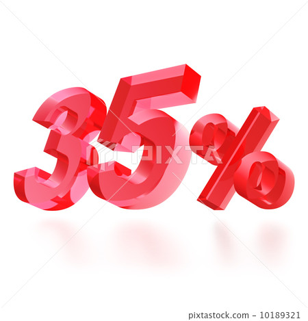 Sales concept: 35% off sign on white - Stock Illustration [10189321 ...