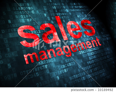 Marketing concept: Sales Management on digital... - Stock Illustration ...