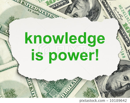 Education concept: Knowledge Is power! on Money... - Stock Illustration ...