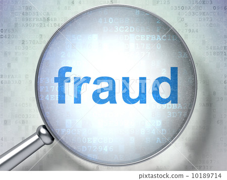 Safety concept: Fraud with optical glass - Stock Illustration [10189714 ...