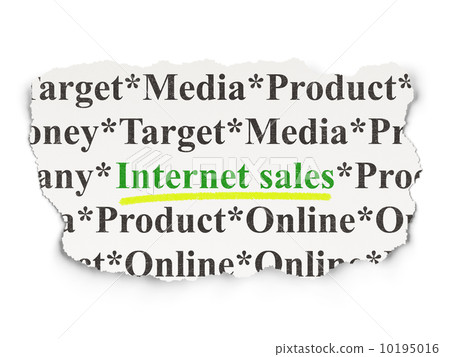 Advertising concept: Internet Sales on Paper... - Stock Illustration ...