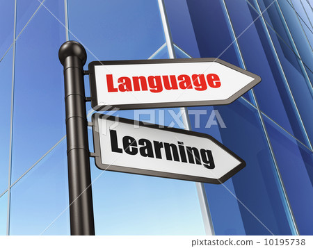 Education concept: Language Learning on... - Stock Illustration ...
