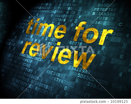 Time concept: Time for Review on digital... - Stock Illustration ...